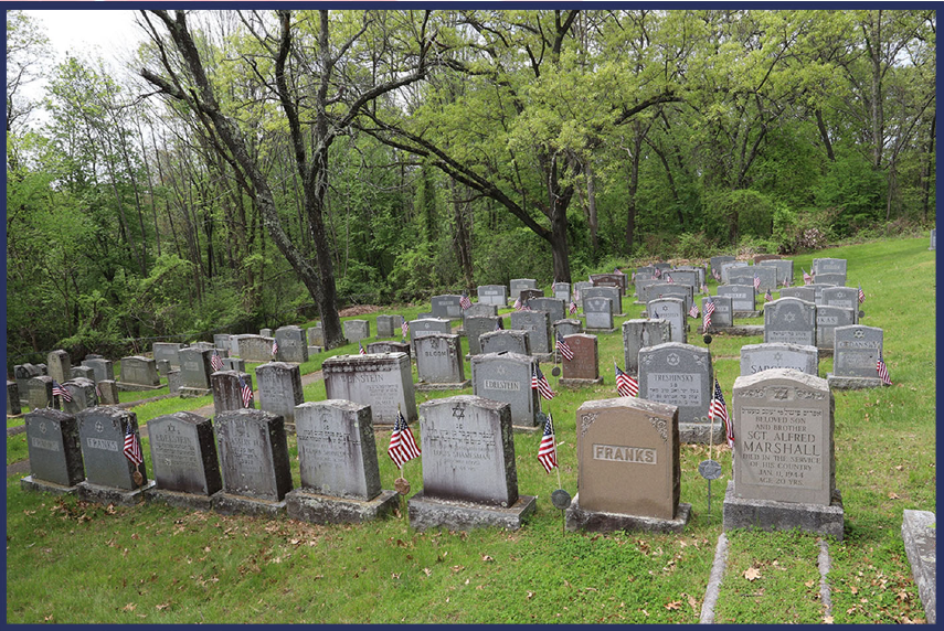 Memorial Day Flag Placement at Temple Cemetery - Temple Emanuel of Andover